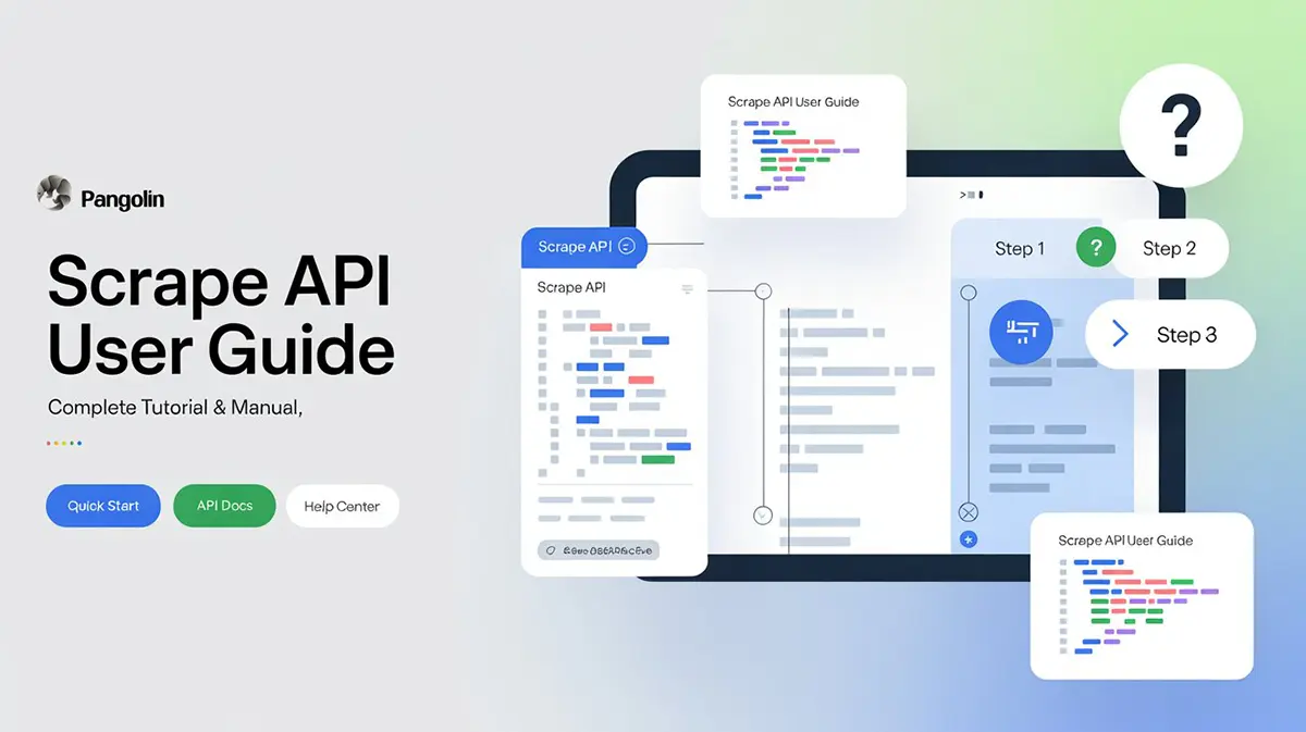 Scrape API User Guide - Tutorial & Manual | Documentation Quick Start Guide | Pangolin